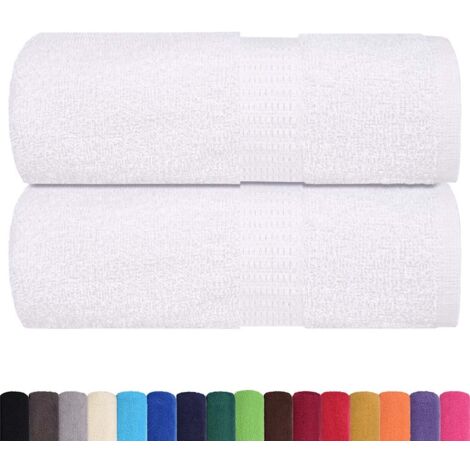 vidaXL Waschlappen 4 Stk. Weiß 15x21 cm 360 g/m² 100% Baumwolle