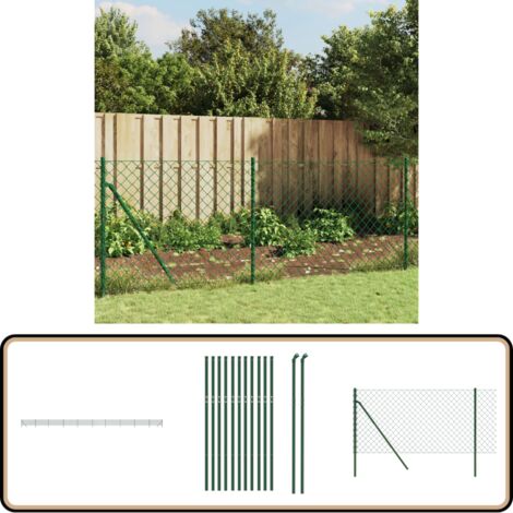 Maschendrahtzaun Grün 1,1x25 m - Maschendrahtzaun - Gartenzaun ...