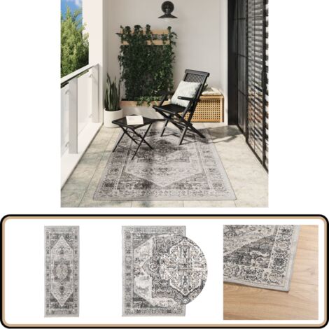 Teppich ARBIZU Indoor und Outdoor Vintage-Design 140x200 cm - Teppich ...