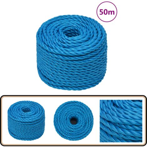 Arbeitsseil Blau 12 mm 50 m Polypropylen - Arbeiten Seil - PP Seil ...