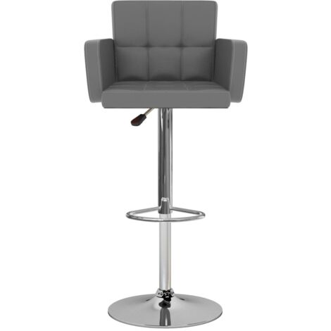 Barhocker 2 Stk. Grau Kunstleder - Barhocker - Küchenhocker ...