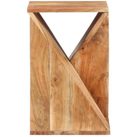 Beistelltisch 35x35x55 cm Massivholz Akazie - Massivt Holztisch - Holz Side Table - Akzentmöbel ...