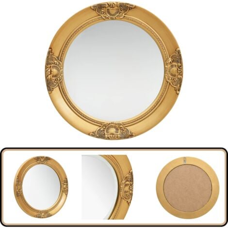 Wandspiegel im Barock-Stil 50 cm Golden - Barockspiegel - Wandspiegel ...