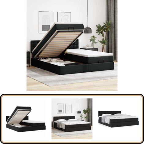 Bett Schwarz 200x200