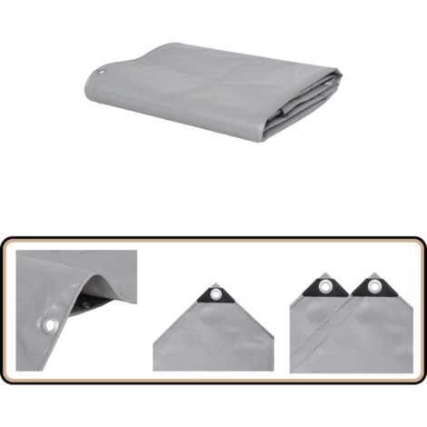 Abdeckplane 650 g/m² 3x5 m Grau - Abdeckplane - Planen - Wasserdichter ...