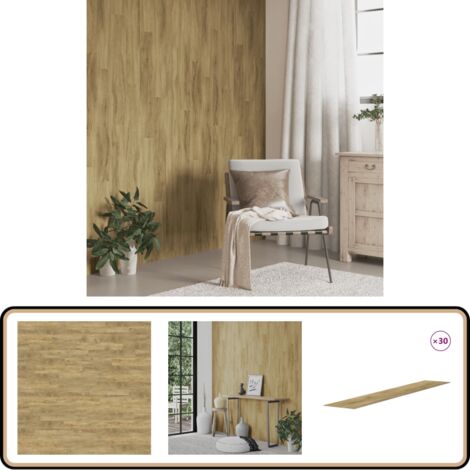 Wandpaneele Holzoptik Braun PVC 4,12 m² - Wandpaneele - PVC Wandpaneele ...