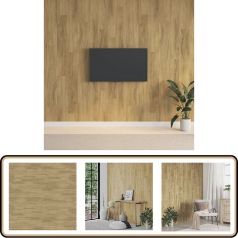 Wandpaneele Holzoptik Braun PVC 2,06 m² - Wandpaneele - PVC Paneele ...