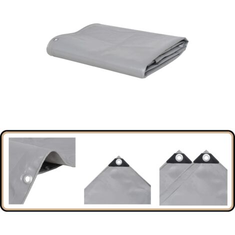 Abdeckplane 650 g/m² 3x3 m Grau - Abdeckplane - Plane - Wasserdichter ...