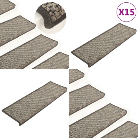 Stufenmatten Selbstklebend 15 Stk. Grau und Beige 65x21x4 cm ...
