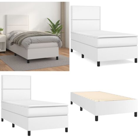 Weisses Bett 100x200
