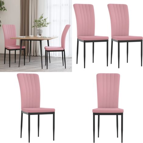 Esszimmerstühle 2 Stk. Rosa Samt - Samt Sessel - Rosa Stuhl ...