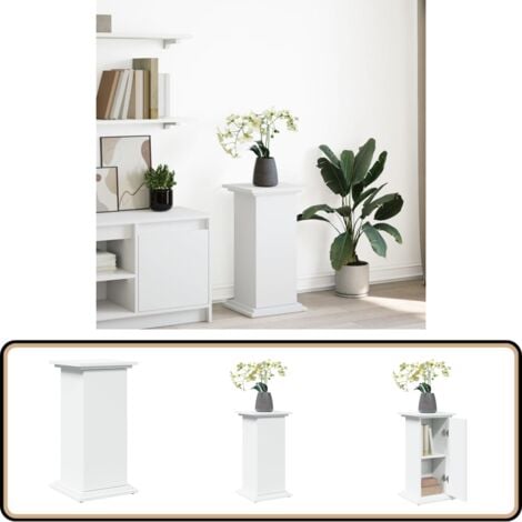 vidaXL Postament mit Stauraum Weiß 31x30x60 cm Holzwerkstoff