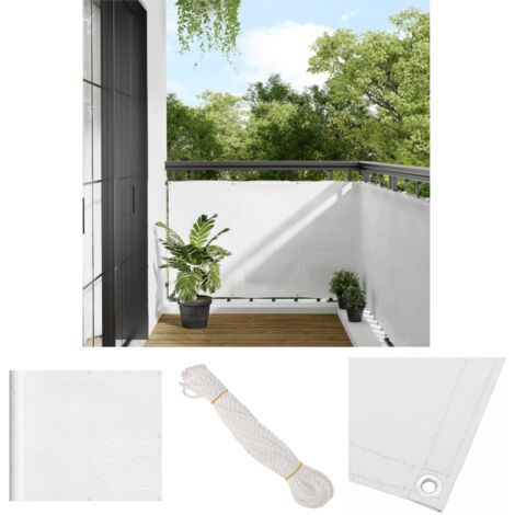 Stilvolle Balkon Sichtschutz Weiss Bilder