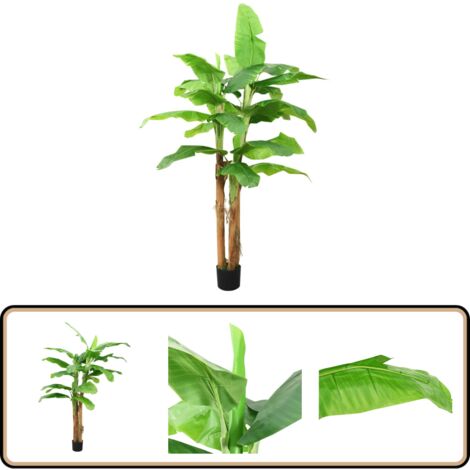 Künstlicher Bananenbaum mit Topf 300 cm Grün - Kunstoffblume ...