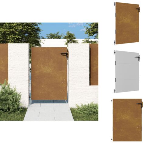 Gartentore - Living Gartentor 85x125 cm Cortenstahl