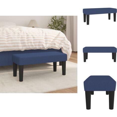 Sitzbänke - Living Sitzbank Blau 70x30x30 cm Stoff