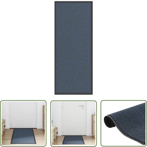 vidaXL Fußmatte Blau 60x150 cm