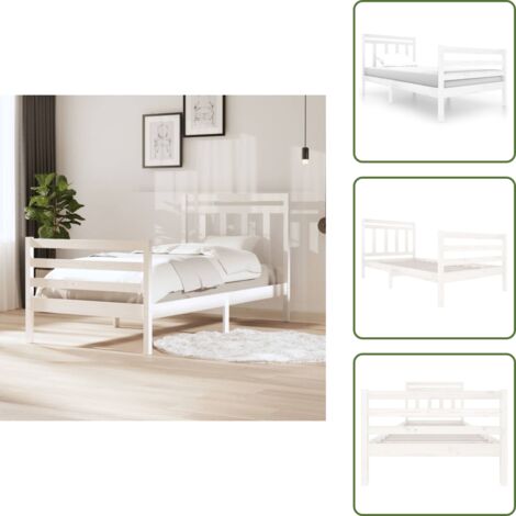 Weisses Bett 100x200