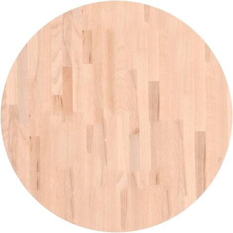 Tischplatte Ø70x1,5 cm Rund Massivholz Buche - Tischplatte ...