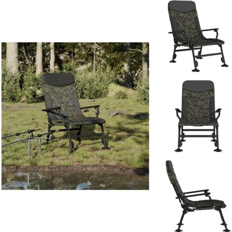 Angelstuhl mit Armlehnen Klappbar Tarnmuster - Angelsegel - Klappbarer ...
