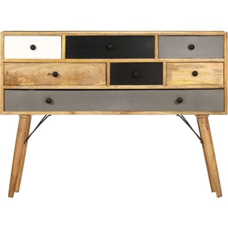 Sideboard 110 x 30 x 82 cm Massivholz Mango - Sideboard - Sideboards ...