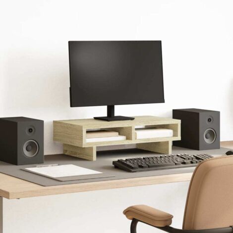 Monitorständer Sonoma-Eiche 50x27x15 cm Holzwerkstoff - Monitorständer ...