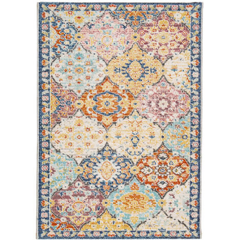 Teppich ARBIZU Indoor und Outdoor Vintage-Design 140x200 cm - Teppich ...