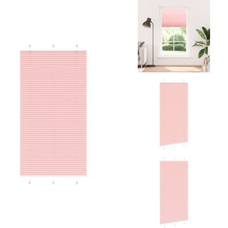 Plissee Rosa 110x200 cm Stoffbreite 109,4 cm Polyester - Plissee ...