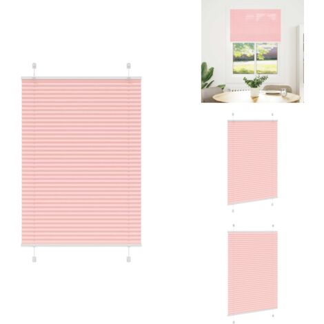 Plissee Rosa 100x150 cm Stoffbreite 99,4 cm Polyester - Plissee ...