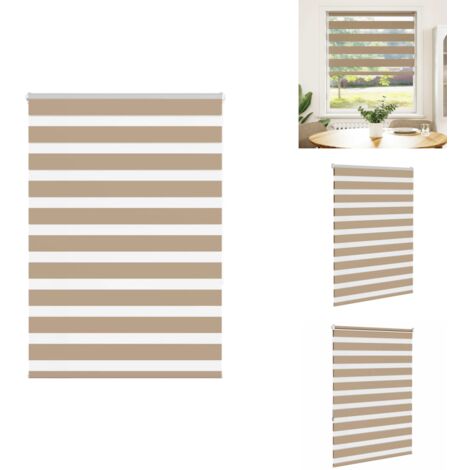 Zebrarollo Sandbraun 95x150 cm Stoffbreite 90,9 cm Polyester - Zebra ...