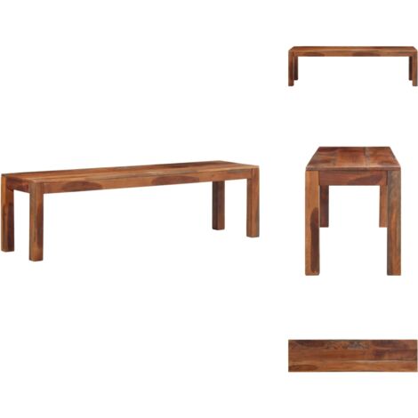 Bank 160 cm Massivholz Akazie - Bank - Bänke - Sitzbank - Sitzbank