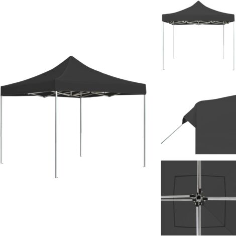 Profi-Partyzelt Faltbar Aluminium 3x3 m Anthrazit - Outdoor Event Zelte ...