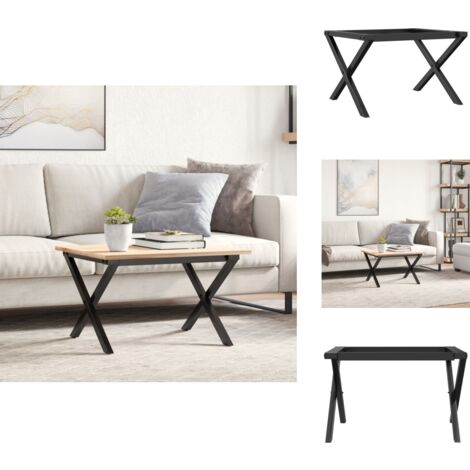 Couchtisch-Gestell in X-Form 60x50x38 cm Gusseisen - Tisch Gestell ...