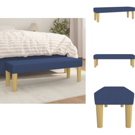 Sitzbank Blau 100x30x30 cm Stoff - Sitzbank - Sofa - Couch - Blau ...