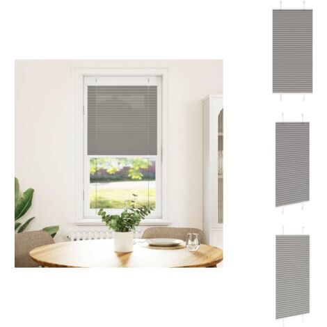 Plissee Anthrazit 55x100 cm Stoffbreite 54,4 cm Polyester - Plissee ...