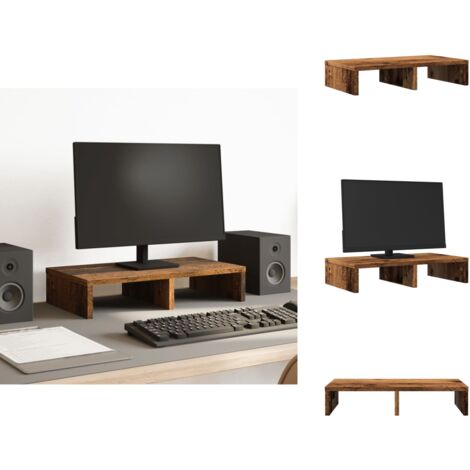 Monitorständer Altholz-Optik 50x27x10 cm Holzwerkstoff - Monitorständer ...