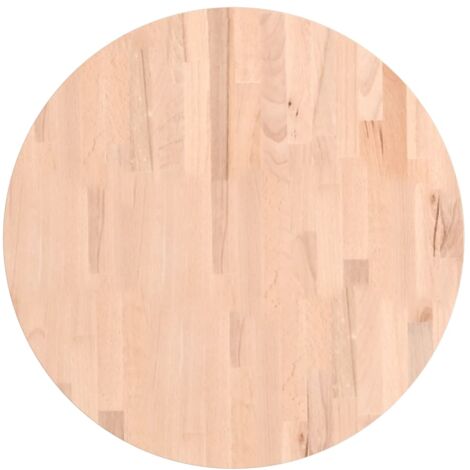 Tischplatte Ø60x1,5 cm Rund Massivholz Buche - Tischplatte ...
