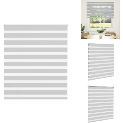 Zebrarollo Hellgrau 125x100 cm Stoffbreite 120,9 cm Polyester - Zebra ...