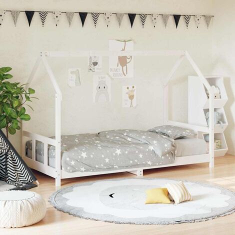 Kinderbett Weiss 90x200