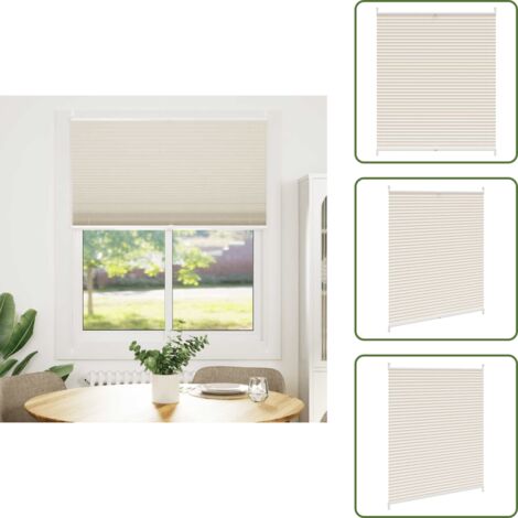 Plissee Faltrollo Rollo Plisseerollo 100x150cm Creme - Sonnen- Und ...