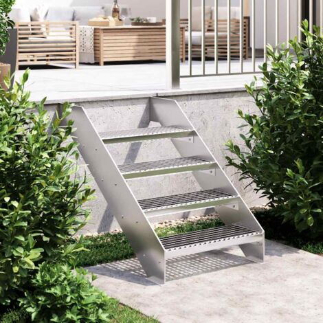 Gitterroststufe 60x24x7 cm Verzinkter Stahl - Treppenstufe - Gitterrost ...