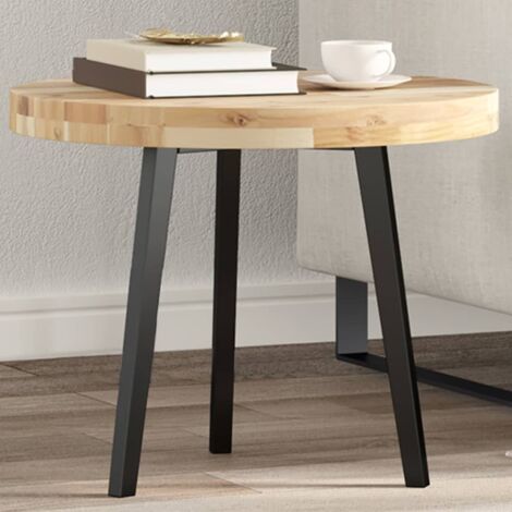 Tischplatte Rund Ø50x4 cm Massivholz Akazie - Holztischplatte ...