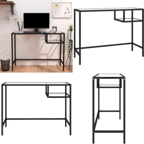 Computertisch Transparent 100x36x74 cm Glas - PC-Tisch - Schreibtisch ...