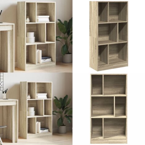 Bücherregal Sonoma-Eiche 57x28,5x107,5 cm Holzwerkstoff - Buche Regal ...