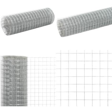 Maschendraht Verzinkter Stahl 25x0,5 m Silbern - Zaun - Maschendraht ...