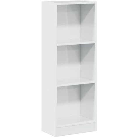 Bucherregal Weiss Hochglanz