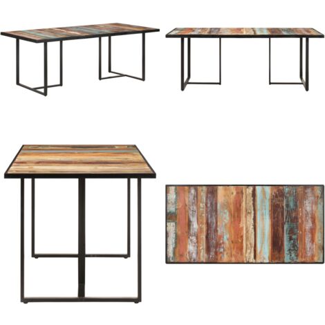 Esstisch 200 cm Altholz Massiv - Industrieller Esstisch - Esstisch Aus ...