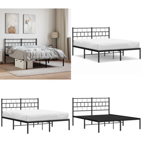 Schc3b6ne Schwarzes Metallbett 140x200 Fotos