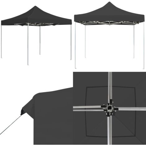 Profi-Partyzelt Faltbar Aluminium 3x3 m Anthrazit - Outdoor Event Zelte ...