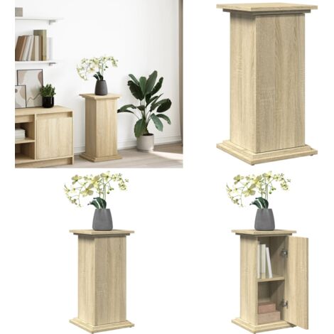 vidaXL Postament mit Stauraum Sonoma-Eiche 31x30x60 cm Holzwerkstoff